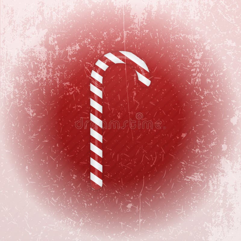 Christmas Sweet Candy Cane with Shadow Stock Vector - Illustration of ...