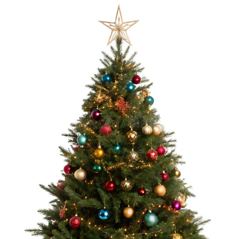 Realistic Christmas Tree Illustration Stock Illustration - Illustration ...