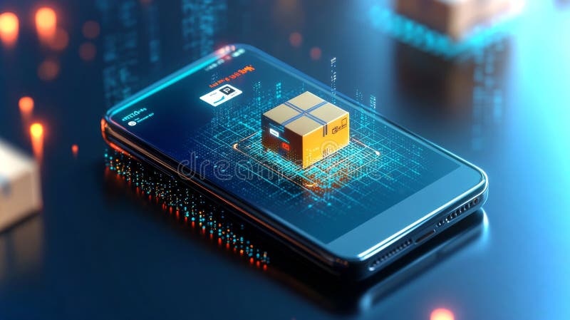 Realistic Cinematic Render of a Smartphone Displaying an Advanced ...