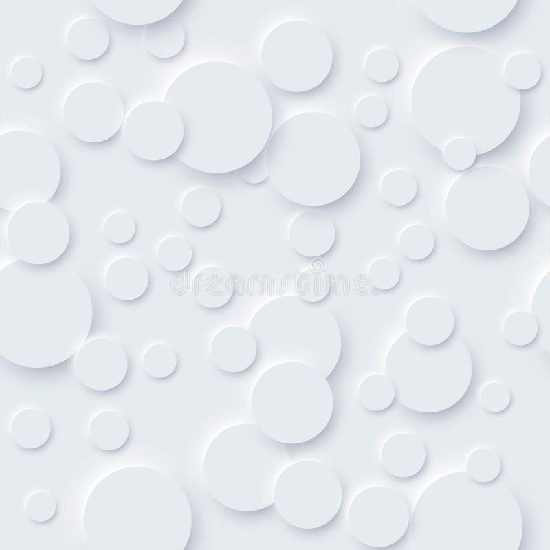 Realistic Circle with Shadow Seamless Pattern Stock Vector ...