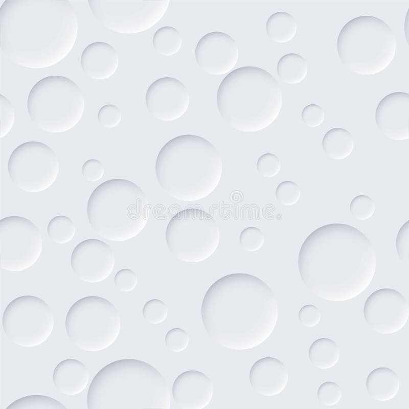 Realistic Circle with Shadow Seamless Pattern Stock Vector ...