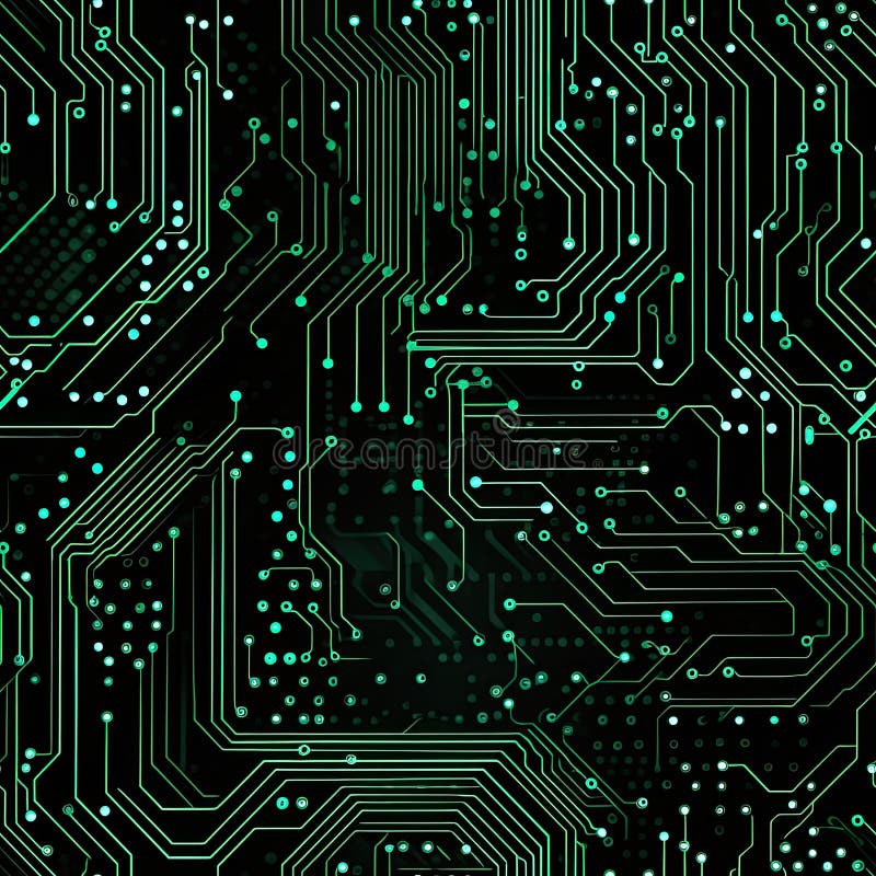 Realistic Circuit Board Texture Background Stock Illustration ...