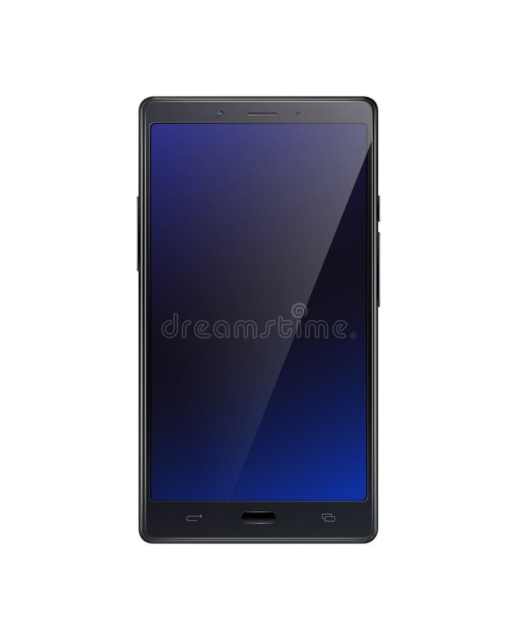 Realistic Classic Smartphone Composition Stock Vector - Illustration of ...