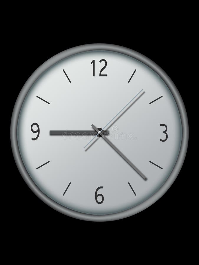 Realistic clock stock illustration. Illustration of quartz - 6561488