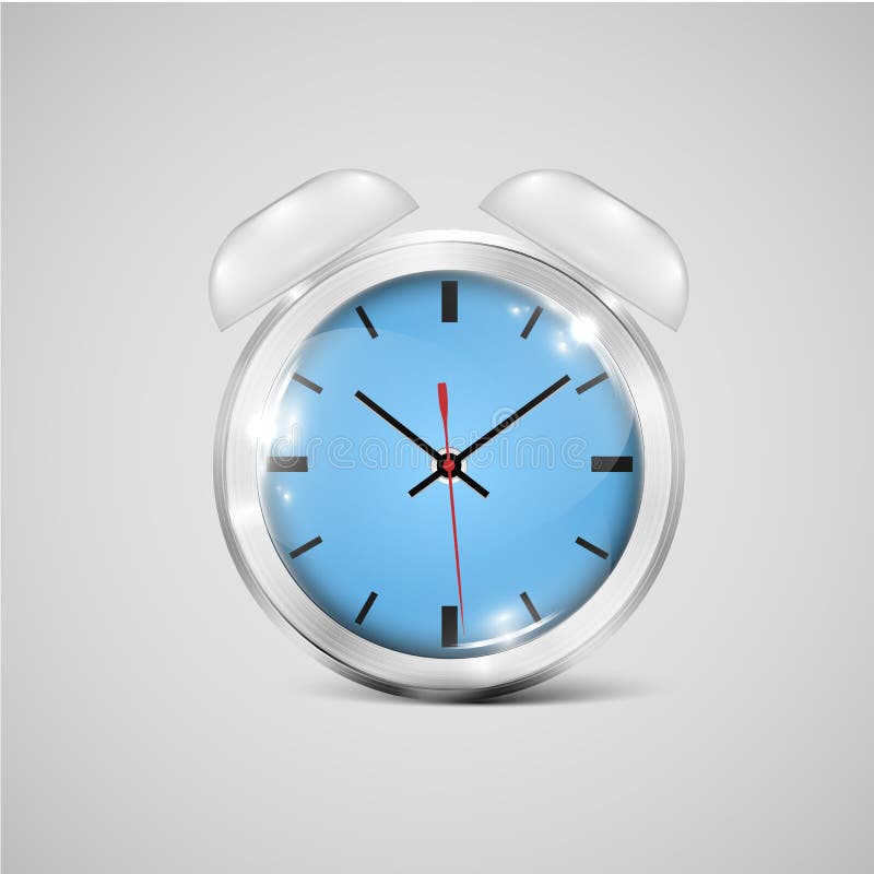 A Realistic Clock Icon, Vector Stock Vector - Illustration of counter ...