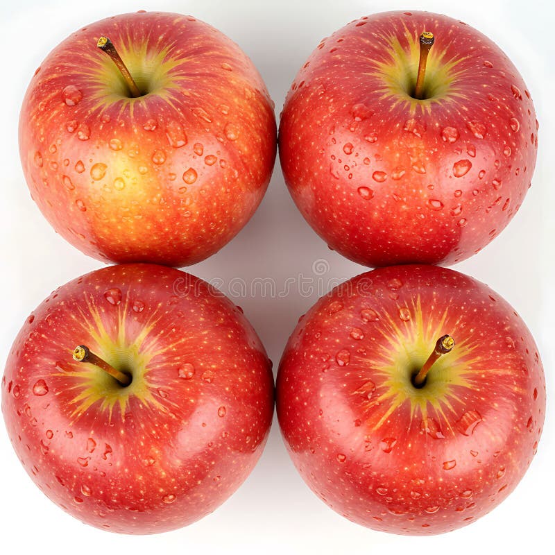 Realistic Close-Up of a Fresh Apple â€ High-Resolution Detail Stock ...