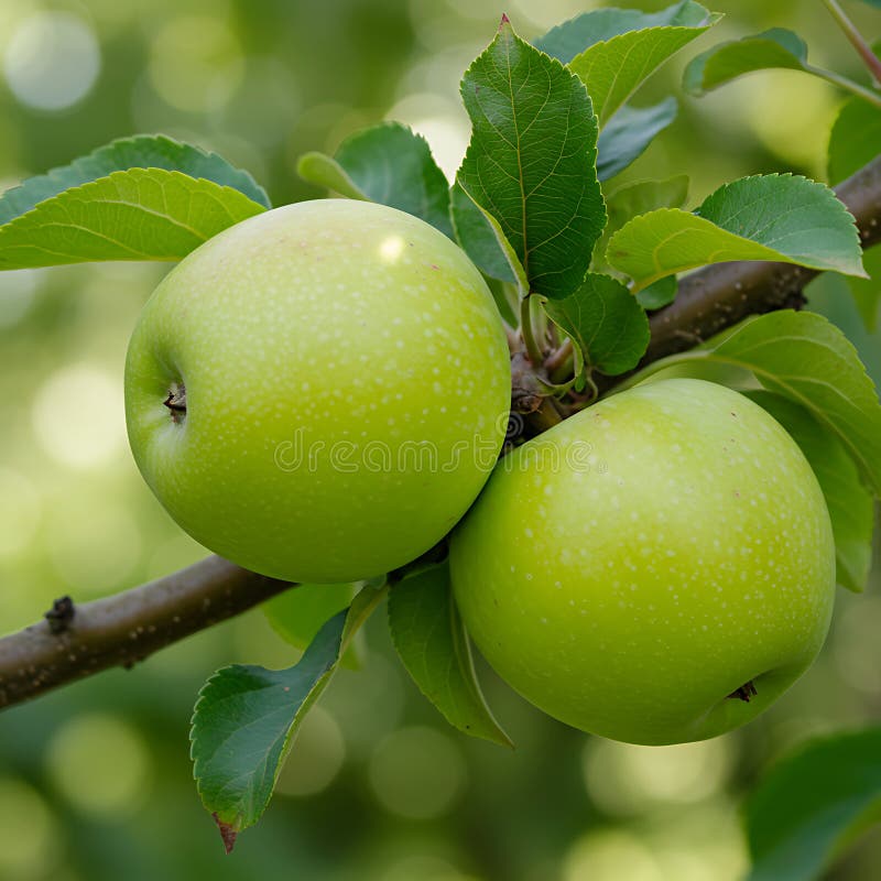 Realistic Close-Up of a Fresh Apple â€ High-Resolution Detail Stock ...