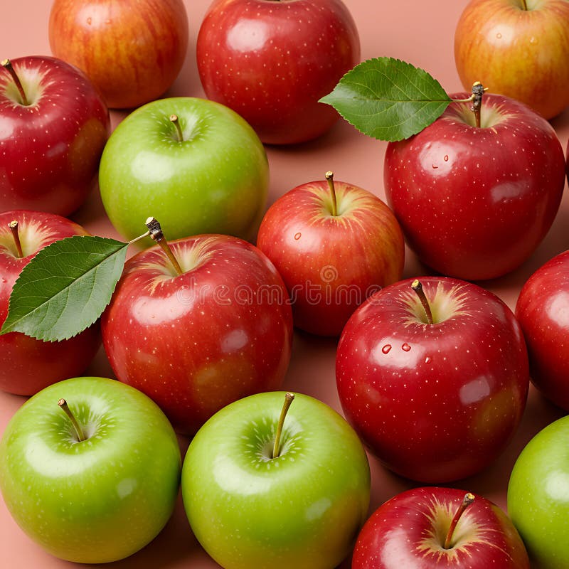 Realistic Close-Up of a Fresh Apple â€ High-Resolution Detail Stock ...
