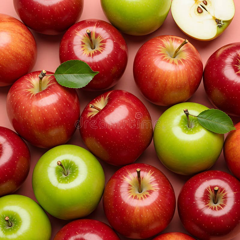 Realistic Close-Up of a Fresh Apple â€ High-Resolution Detail Stock ...