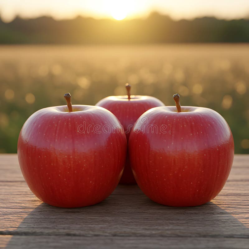Realistic Close-Up of a Fresh Apple â€ High-Resolution Detail Stock ...