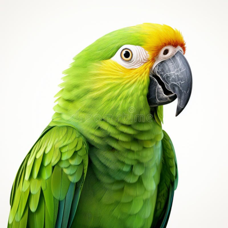 Realistic Parrot Robot Pet with Futuristic Design Stock Illustration ...