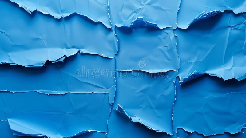 Realistic Close Up Shot of Vibrant Blue Construction Paper Backdrop for ...