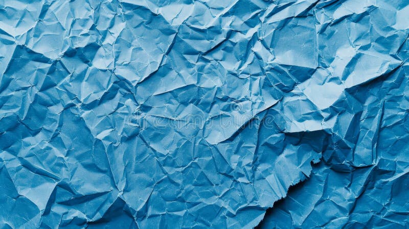 Realistic Close Up Shot of Vibrant Blue Construction Paper Background ...