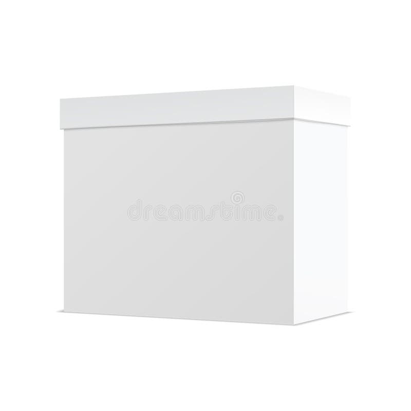 Realistic Closed Cardboard Box Mockup. Vector Stock Vector ...