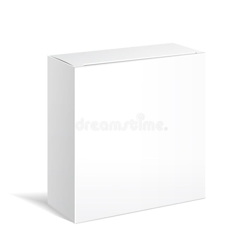 Realistic Closed Cardboard Box Mockup. Vector Stock Vector ...