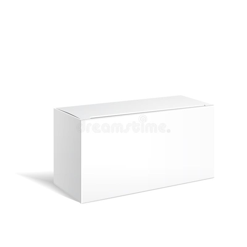 Realistic Closed Cardboard Box Mockup. Vector Stock Vector ...