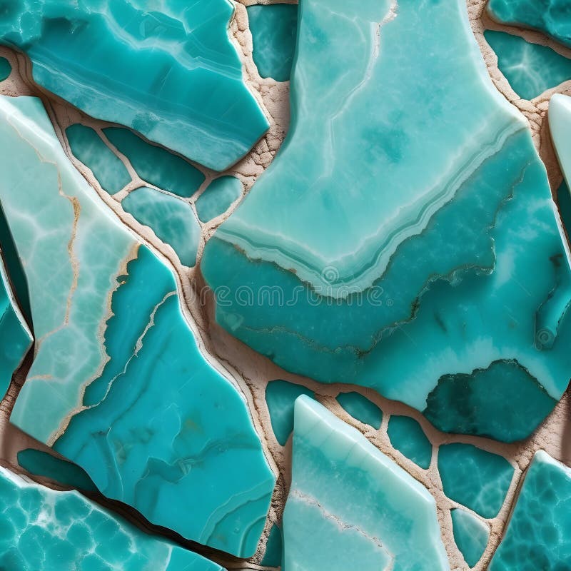 Closeup of Turquoise Stone Texture, AI Illustration Stock Illustration ...