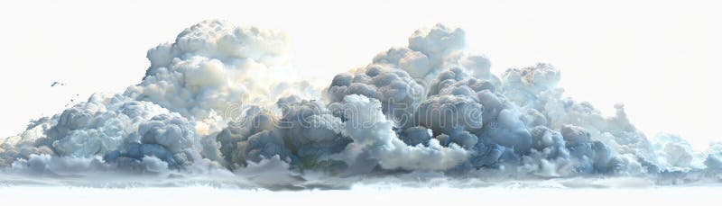 Realistic Cloud Atmosphere with Transparent Background for 3D Rendering ...