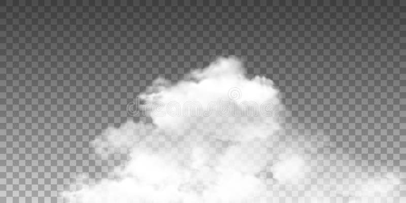 Realistic Cloud,cloudscape on Transparent Background Stock Vector ...