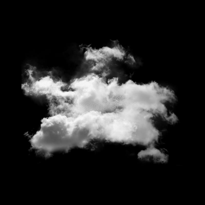 Realistic Cloud Overlays on Black Background. Sky Overlay on Black ...