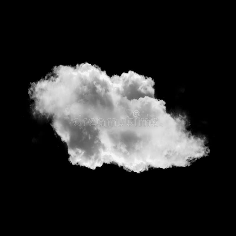Realistic Cloud Overlays on Black Background. Sky Overlay on Black ...