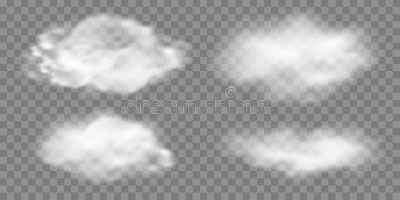 Realistic Clouds and Smoke, Fog. Vector Illustration Stock Vector ...