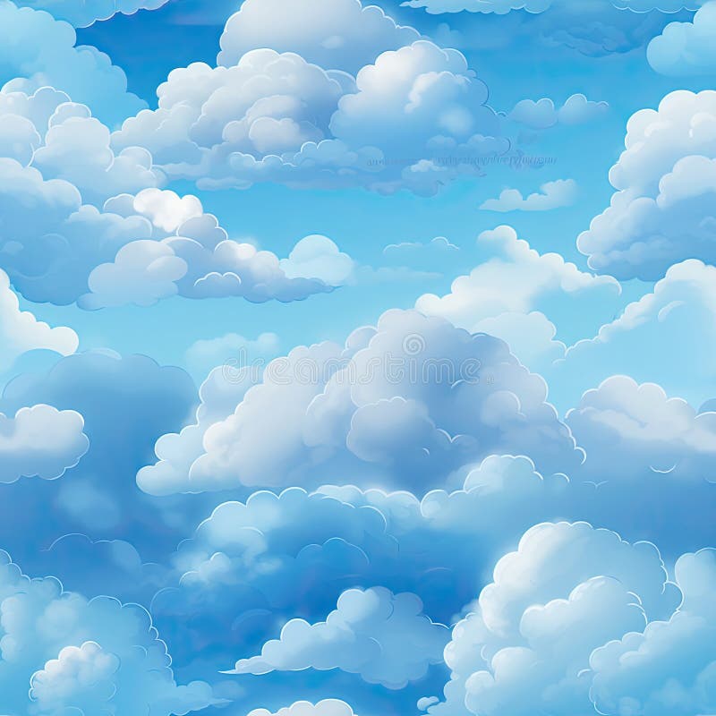 Realistic clouds texture stock illustration. Illustration of motif ...