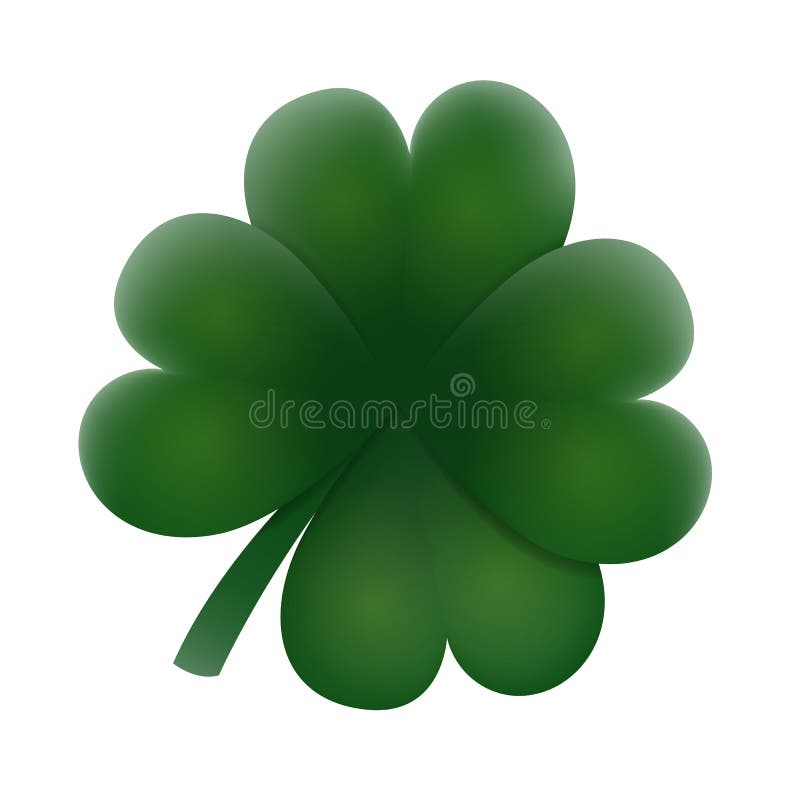 Realistic Clover Green Leaf Stock Vector - Illustration of culture ...