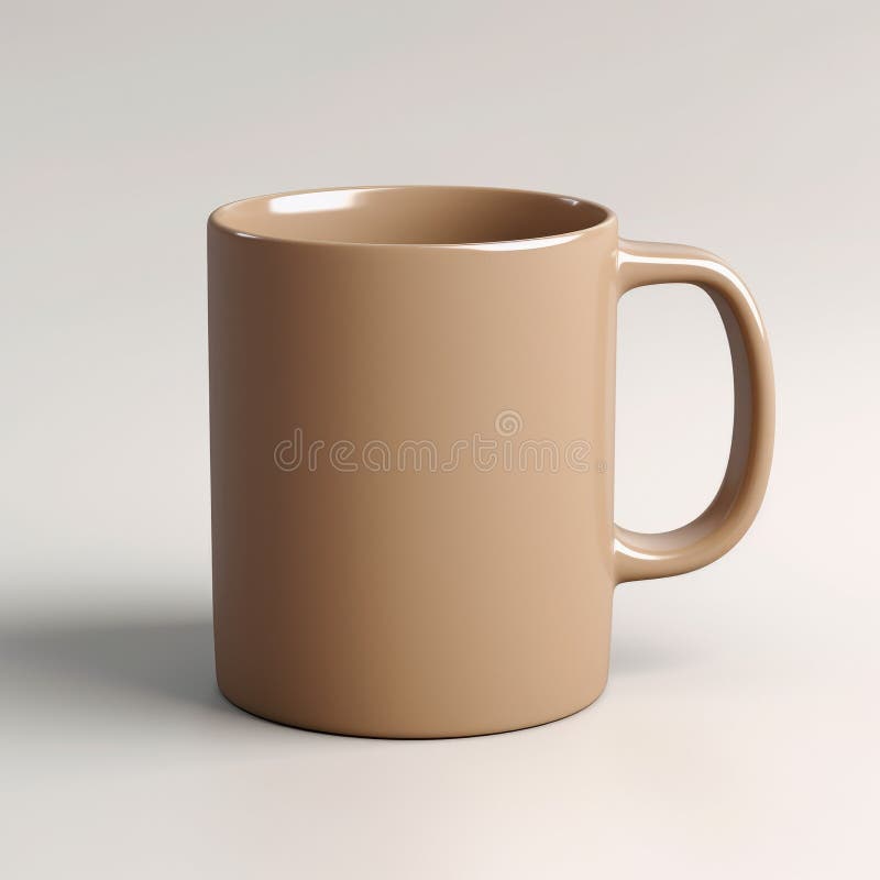 Realistic Coffee Mug with Matte Finish - 3d Model Stock Illustration ...