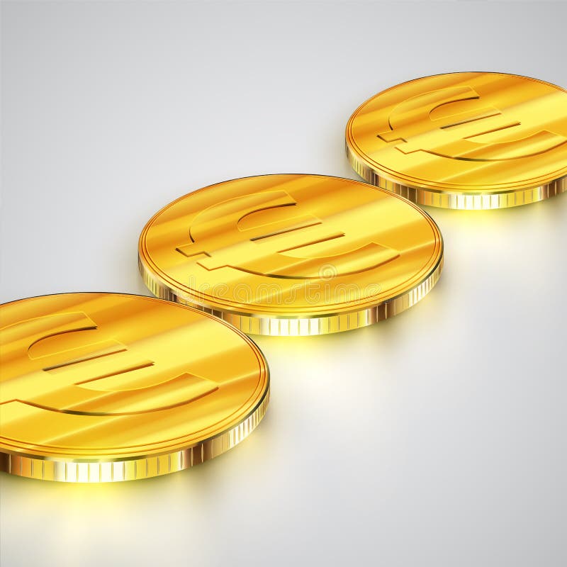 Realistic Coins, Vector Illustration Stock Vector - Illustration of ...