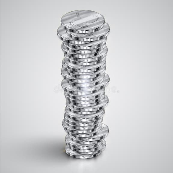 Realistic Coins, Vector Illustration Stock Vector - Illustration of ...