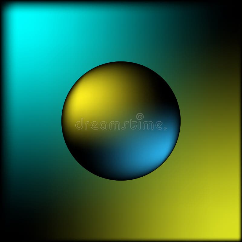 Realistic Color 3d Sphere and Ball. Illustration of a Color Sphere with ...