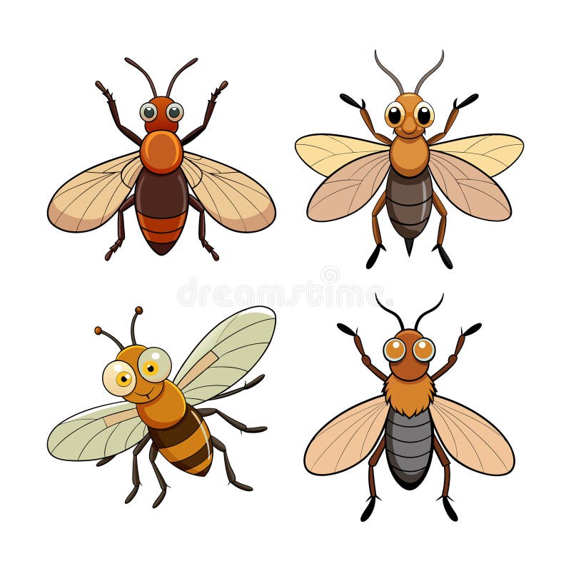 Realistic Color Illustration of Deer Fly Stock Illustration ...