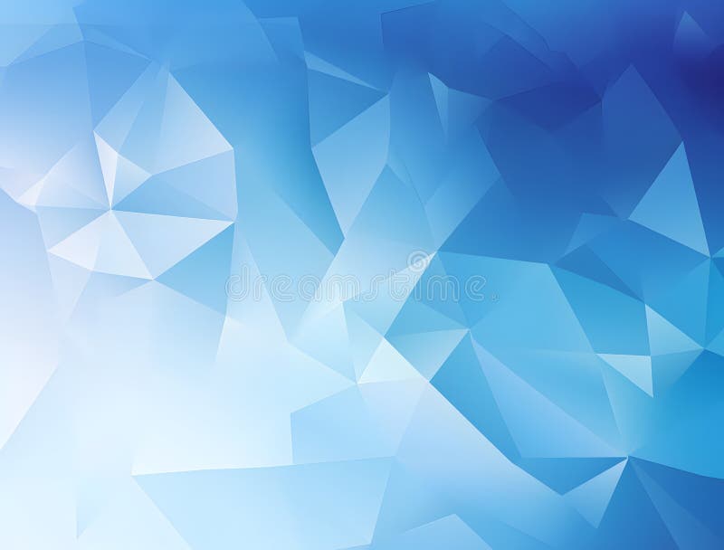 Realistic Color Schemes: Polygonal Blue Triangle Pattern on White Stock ...