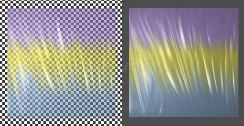Realistic Color Transparent Plastic Wrapper Texture Stock Vector ...