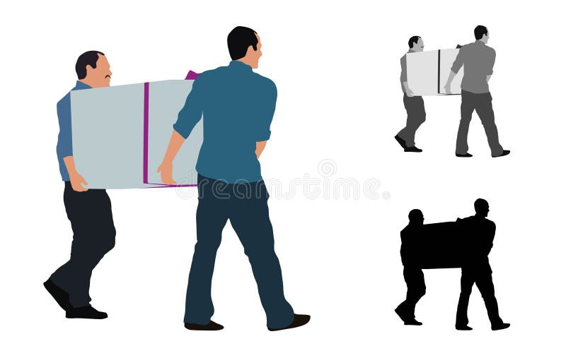 Person Carrying Heavy Load Stock Illustrations – 416 Person Carrying ...