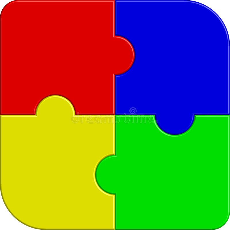 Realistic Colorful 3d Puzzle Vector Design Hd Stock Vector ...