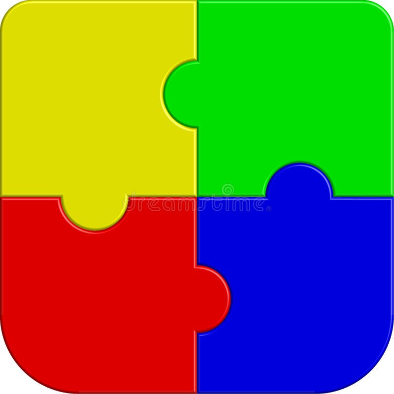 Realistic Colorful 3d Puzzle Vector Design Hd Stock Vector ...