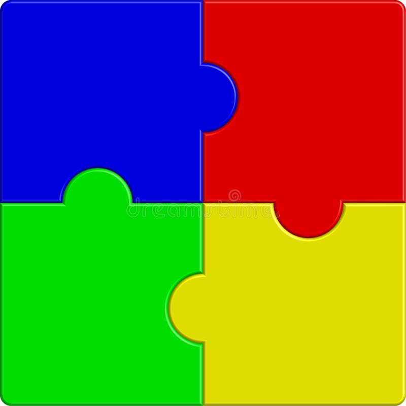 Realistic Colorful 3d Puzzle Vector Design Hd Stock Vector ...