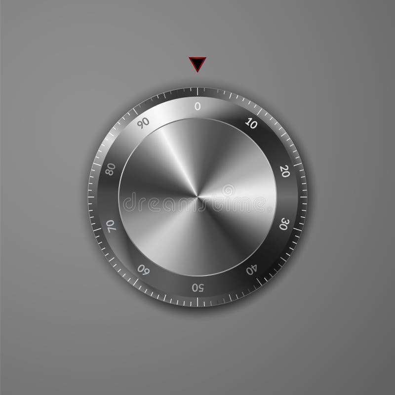 Realistic Combination Lock. Safe Door Illustration with Dial Code Stock ...