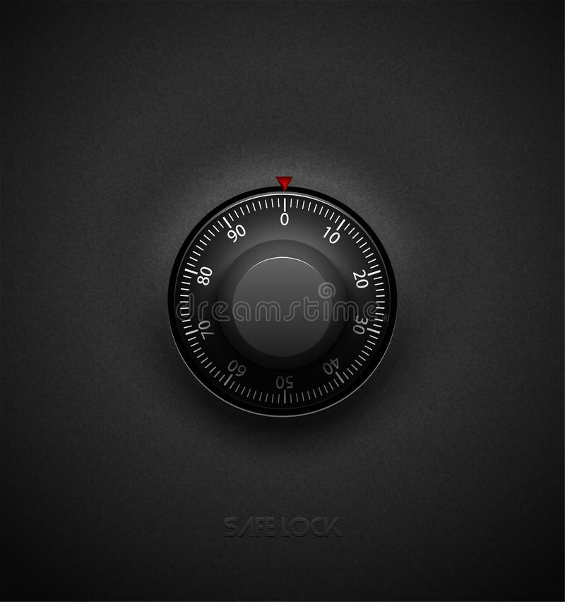 Realistic Safe Combination Lock Wheel Stock Illustrations – 159 ...