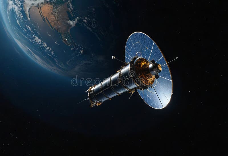 Realistic Communication Satellite Orbiting Earth with Copy Space ...