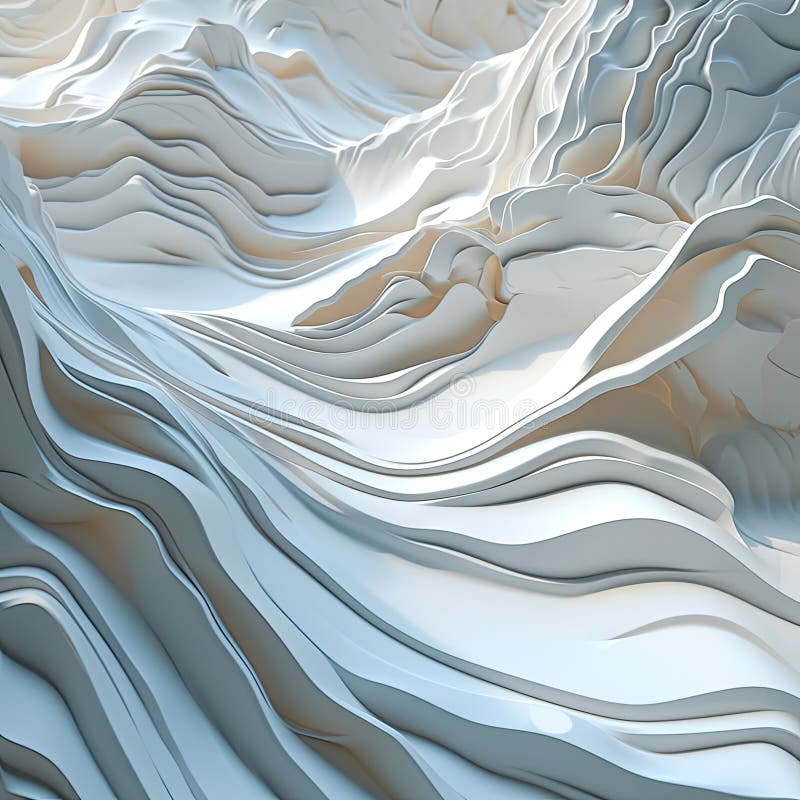 CGI of Snowy Mountain Range Stock Illustration - Illustration of ...