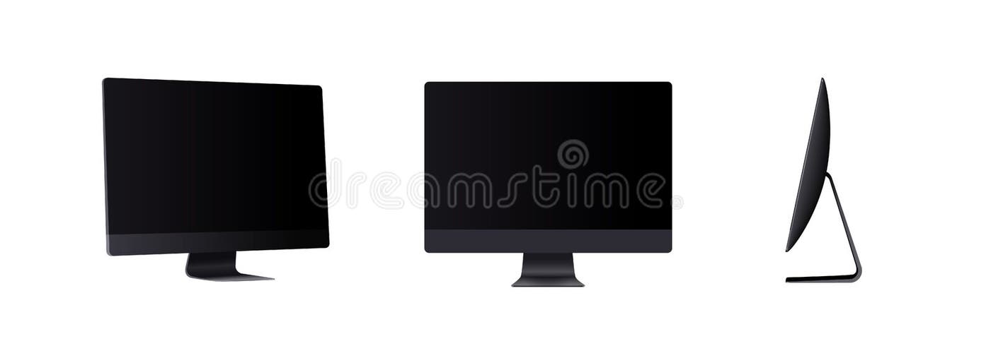 Perspective Lcd Personal Computer Stock Illustrations – 92 Perspective ...