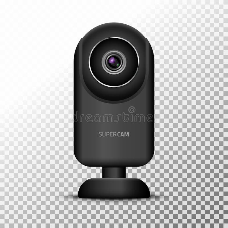 Realistic Computer Web Camera Isolated. Video Camera Technology Digital ...