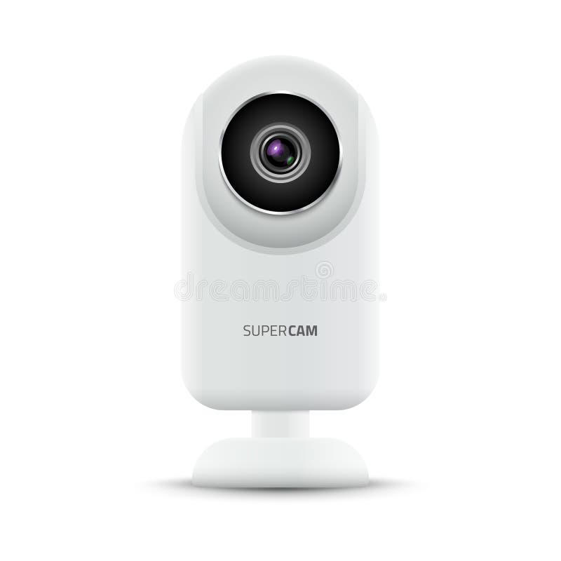 Realistic Computer Web Camera. Video Camera Technology Digital ...
