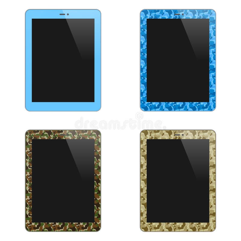 Realistic Concept of Photo Frame or Tablet PC for Boys Stock Vector ...