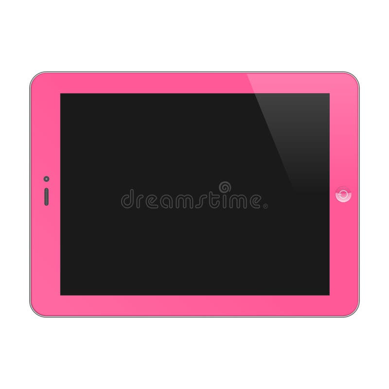 Realistic Concept of Tablet PC with Blank Screen Stock Vector ...