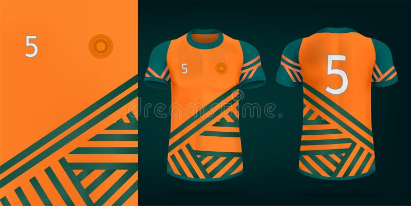 Realistic Corporative Soccer Uniform Illustration Stock Illustration ...