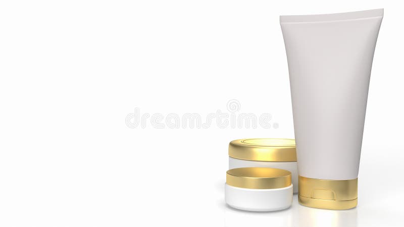Realistic Cosmetic Package for Beauty Concept 3d Rendering Stock ...